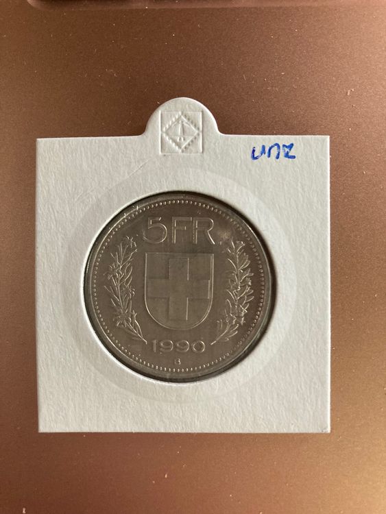 5 Franken 1990 unzirkuliert | Kaufen auf Ricardo
