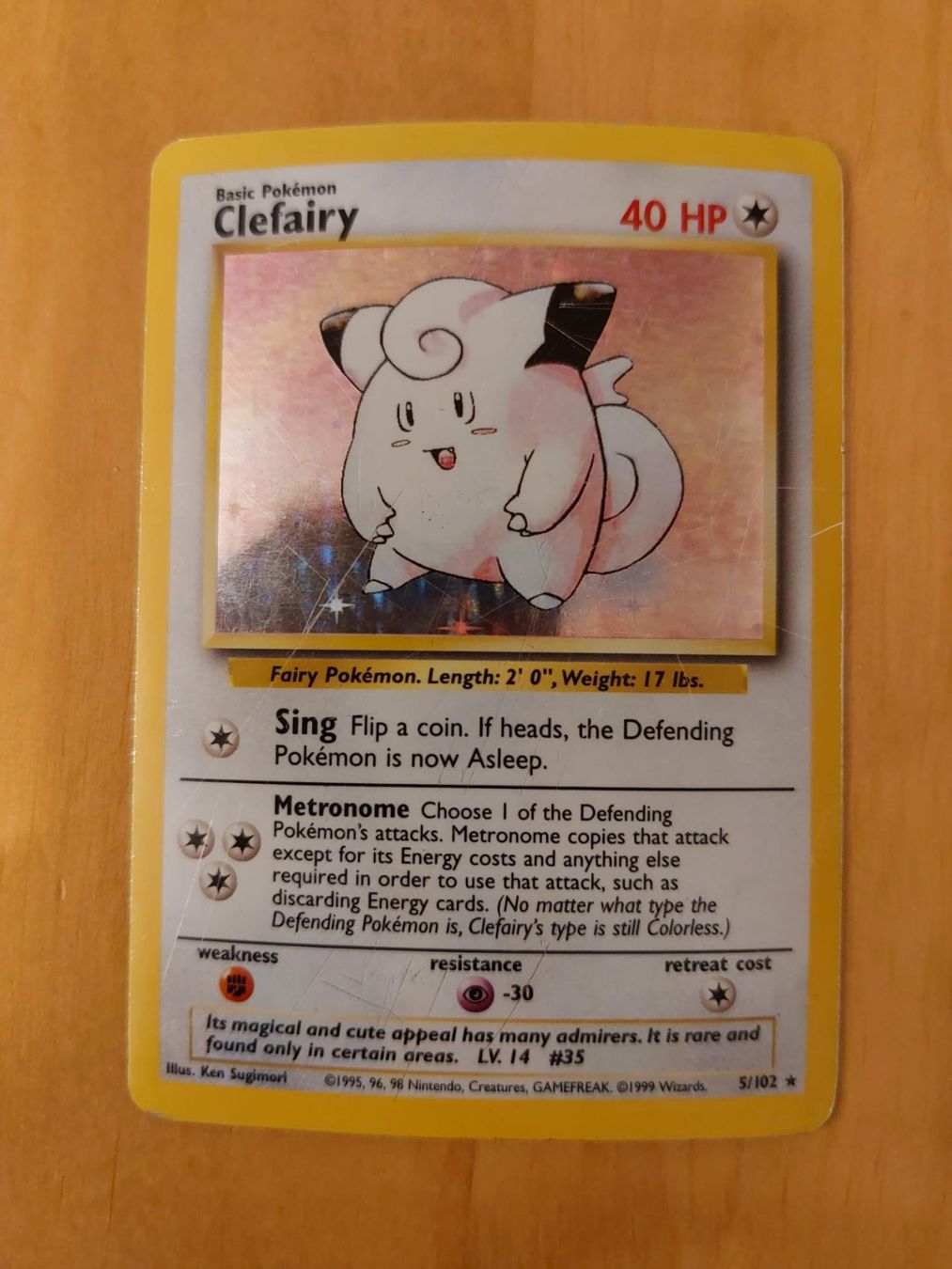 Pokémon 1999 Base Set EN Clefairy 5/102 (Gebraucht) in Bern für CHF 10 ...