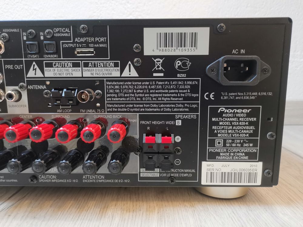 Pioneer VSX-920-K AV-Receiver (Gebraucht) in Belp für CHF 55 – mit ...