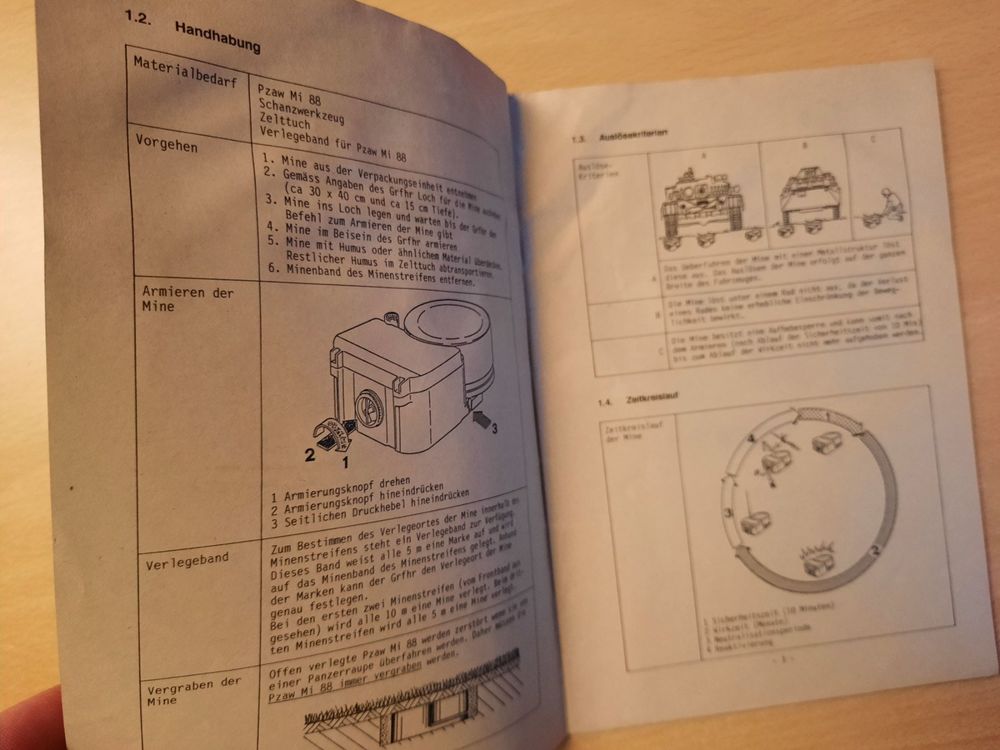 Panzerminenfeld mit Pzaw Mi 88 und Pz Mi 60 (Gebraucht) in Ruswil für ...