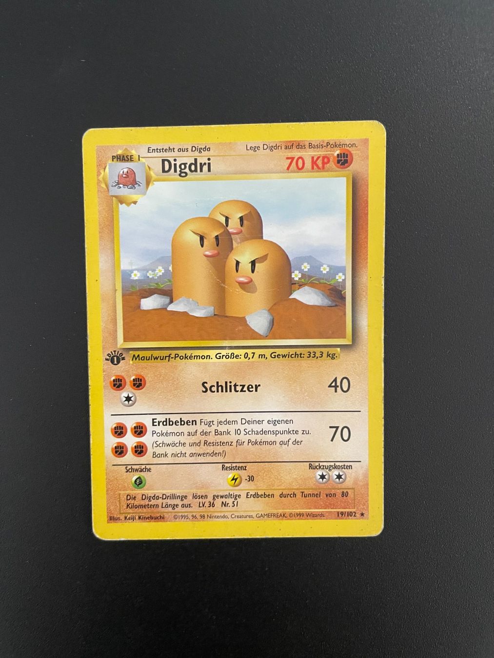 Pokémon Base Set Digdri 19/102 1st Edition (Gebraucht) in Zürich für ...