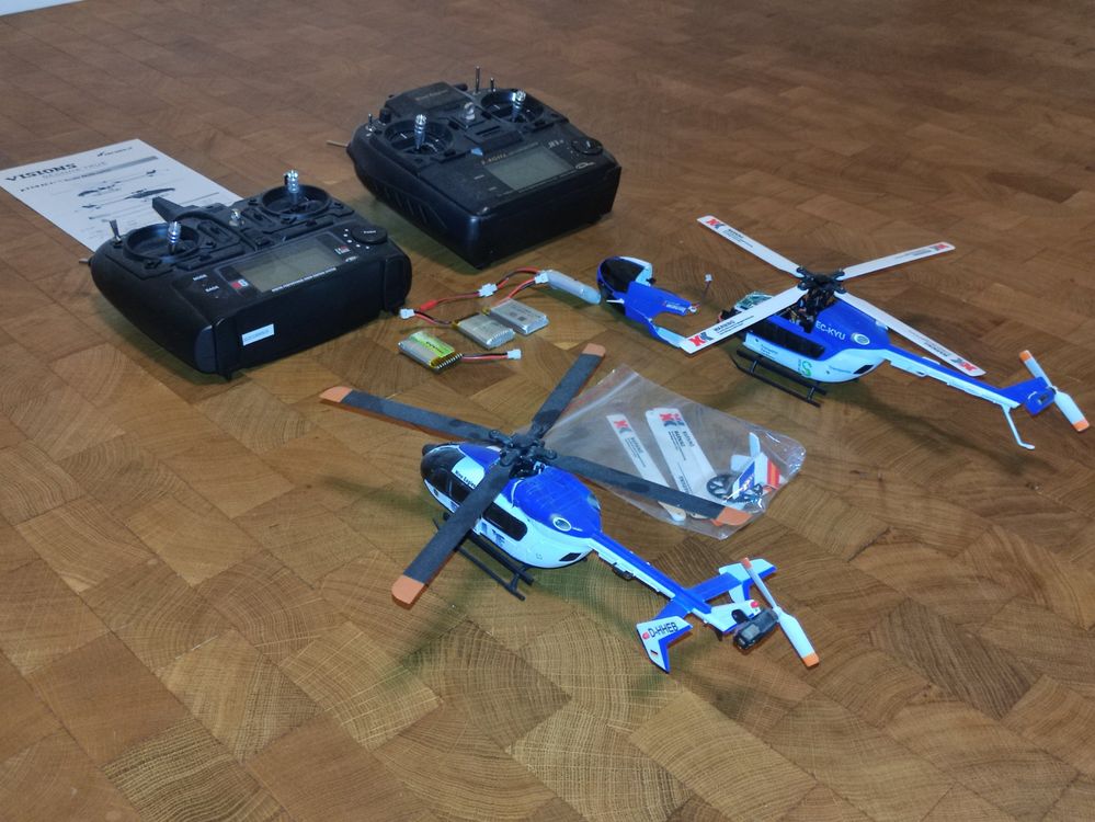 Mini RC Scale Helikopter EC145 Amewi / Nine-Eagles (Gebraucht) in Pfäffikon für CHF 55 – mit ...
