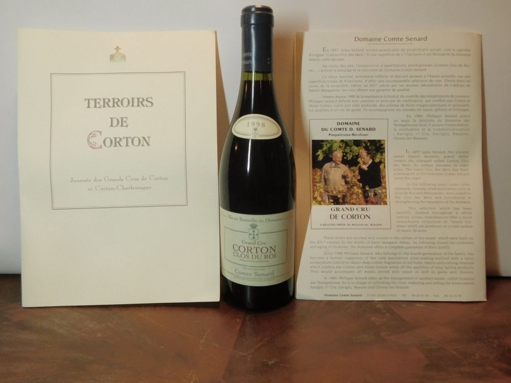 Grand Cru CORTON -Clos du Roi -1998-Comte Senard (Neu (gemäss ...