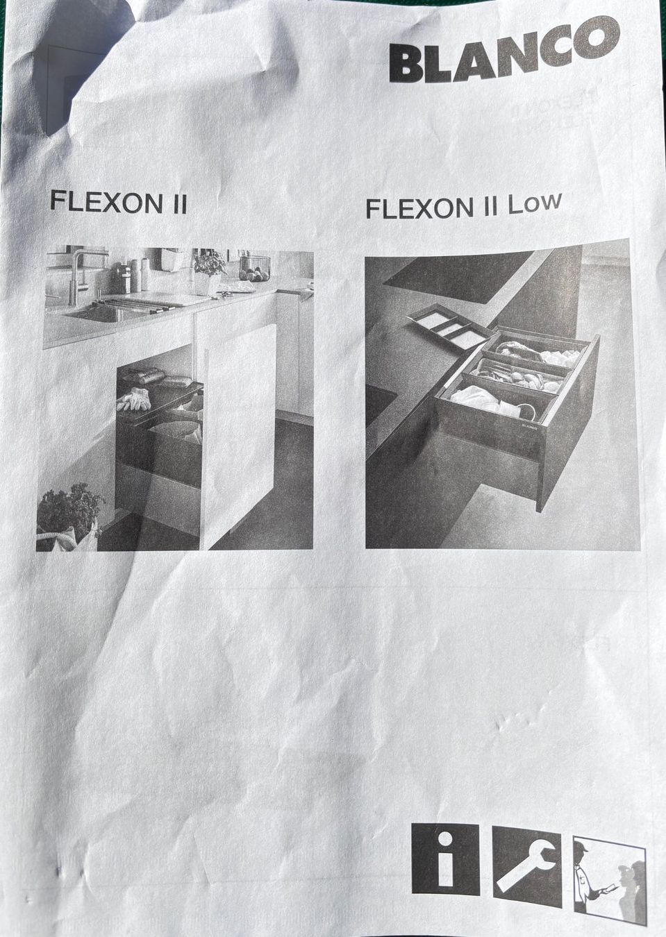 Küchenabfalltrennsystem Blanco Flexon II (60/2) zum Einbauen (Neu und ...