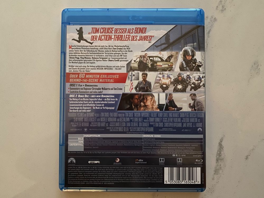 Mission: Impossible 6 - Fallout (Blu-ray) - 2 Discs (Neu (gemäss ...