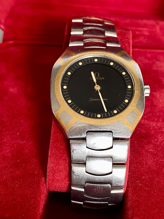 OMEGA Seamaster 120M Polaris Quartz, années 86/96 Titane/ Or (Defekt ...