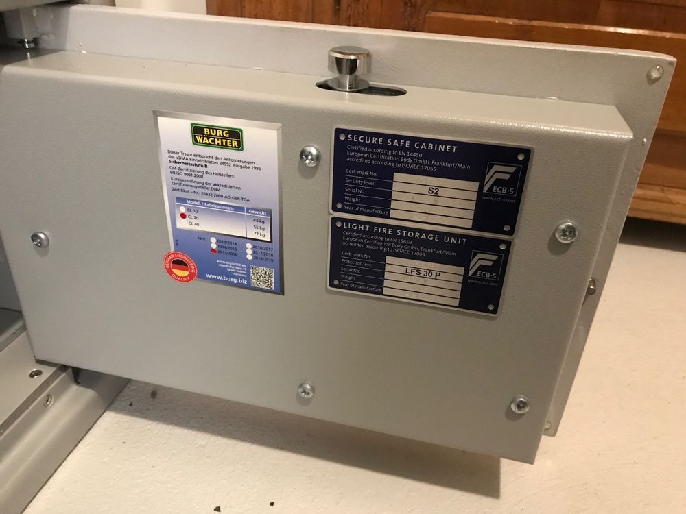 Burg Wächter Secutronic CL 20, tresor (Gebraucht) in liestal für CHF 199.9 – nur Abholung auf ...