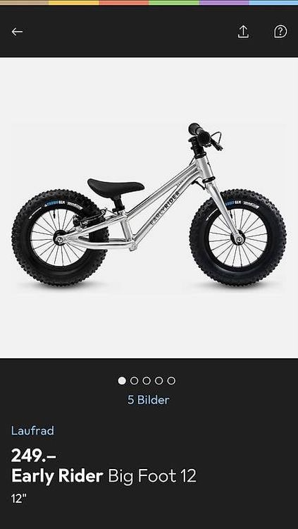 Early Rider Big Foot 12 (Gebraucht) in Schönenwerd für CHF 110 – nur ...