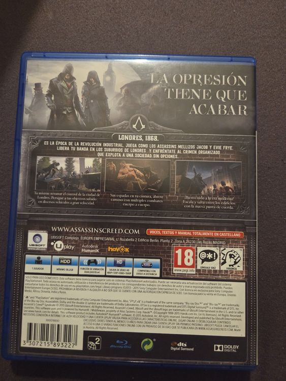 Assassin's Creed Syndicate en espangnol pour PS4 (D'occasion) à Meyrin ...