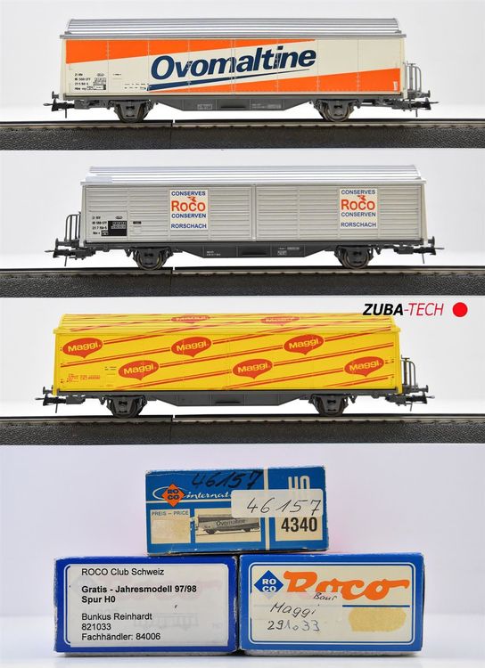 Roco 4340 3x Schiebwandwagen SBB GS OVP (Gebraucht) in St. Gallen für ...