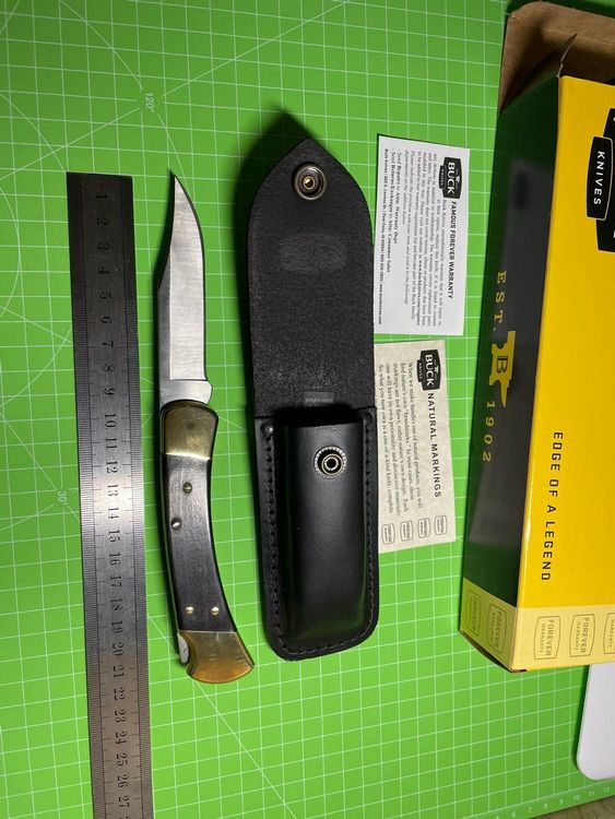 Original Buck 110 folding hunter NEW in the original box (Neu und ...