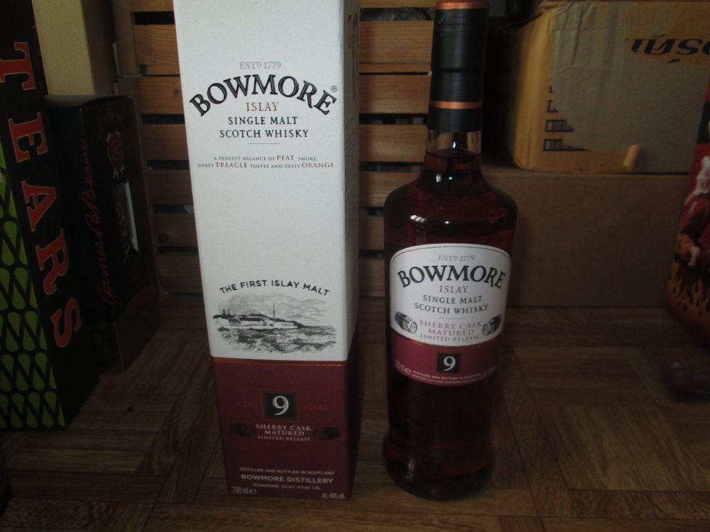 BOWMORE 9 JAHRE SHERRY CASK 0.7L 40% LIM (Neu und originalverpackt) in ...