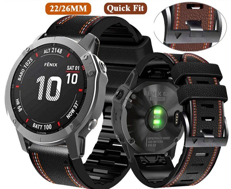 Armband Bracelet aus Silicone Leather-Stil für Garmin Watch | Kaufen ...