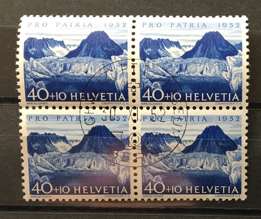 1952 PP 40 Rp. Viererblock gestempelt | Kaufen auf Ricardo