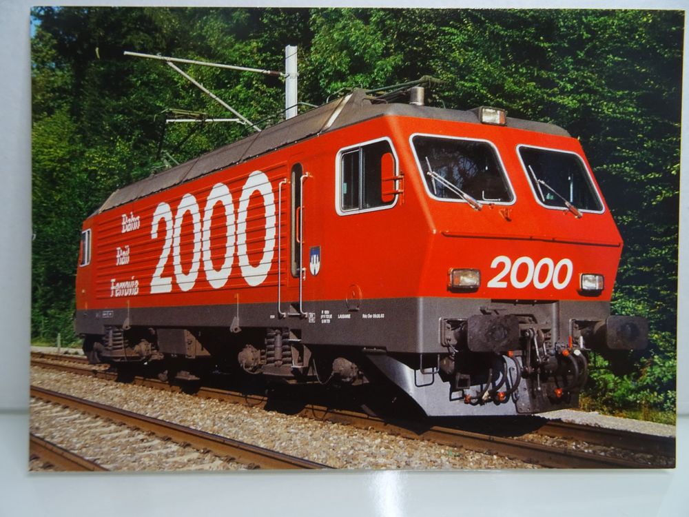 Postkarte "SBB Re 4/4IV Bahn 2000 E-Lokomotive" (Gebraucht) in Teufen ...
