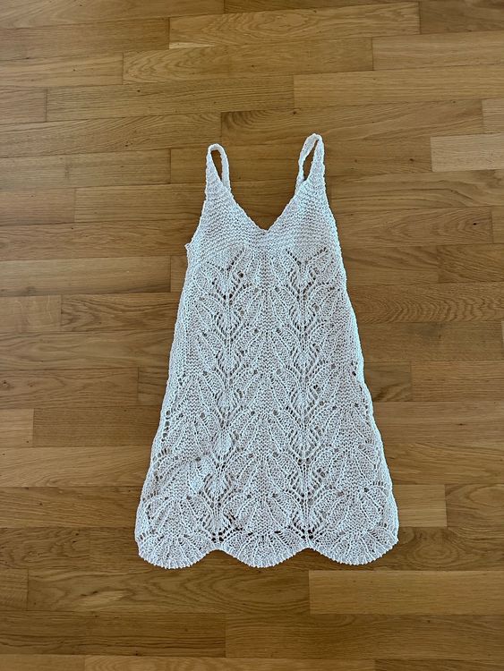 NEU Sommerkleid Strandkleid Strick Weiss Grösse S Set 2 (Neu (gemäss ...