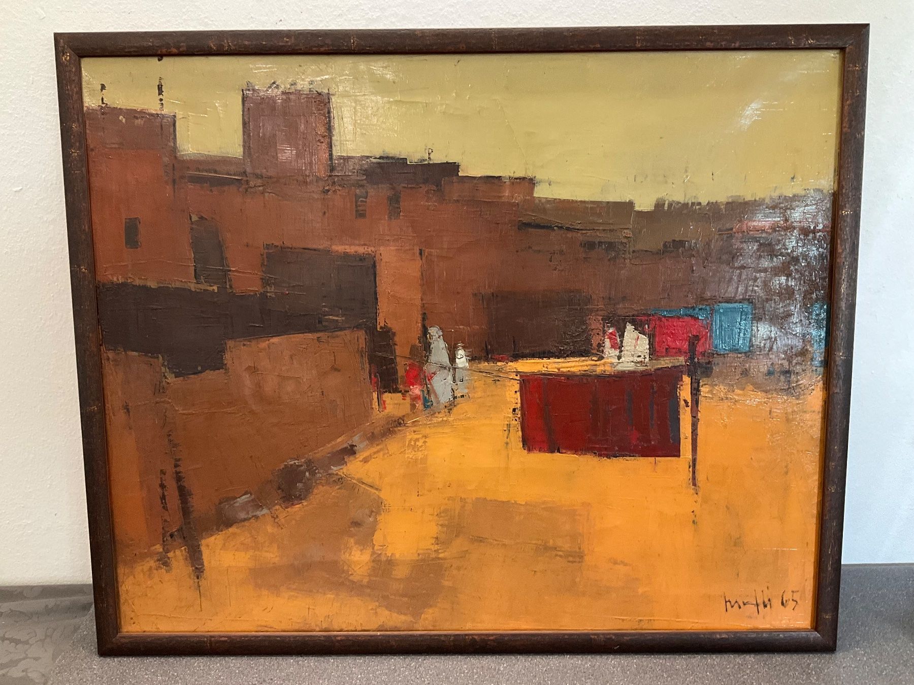 Walter MAFLI (1915-2017) Tableau peinture sur toile signé (Gebraucht ...