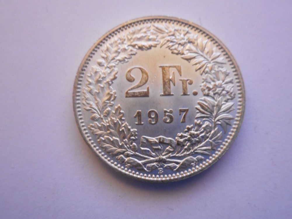2 Fr. 1957 silber | Kaufen auf Ricardo