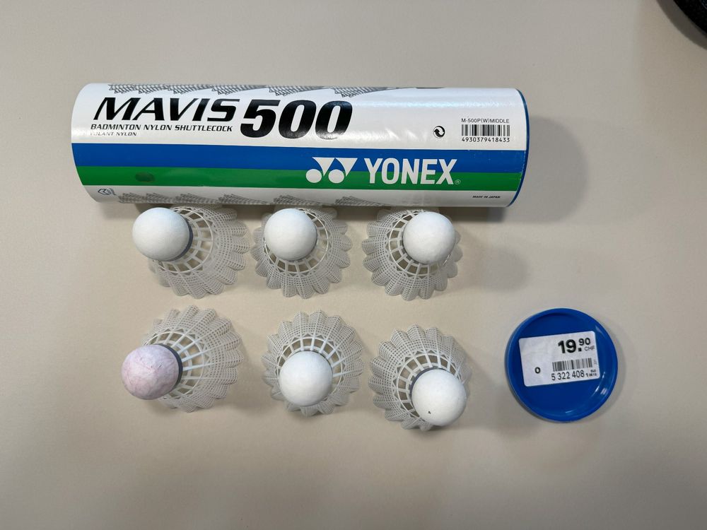 Yonex Mavis 500 - Badminton Nylon Shuttle (Gebraucht) in Wettswil für ...