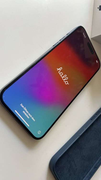 iPhone 15 Prp Max Blue 256GB, inkl. zusätzliche Hülle (Gebraucht) in ...