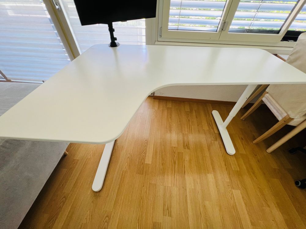 Spannende Eckschreibtisch Weiss Ikea Bilder