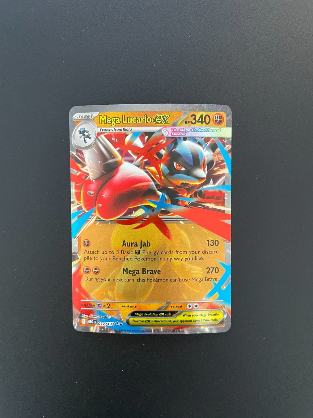 Pokémon Mega Evolution Mega Lucario Ex 077/132 ab 1 (Gebraucht) in ...