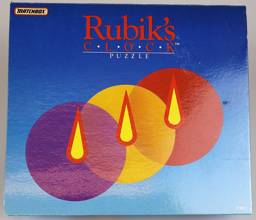 Rubik’s Clock Vintage 1988 - Matchbox - Top für Gehirnjoggin (Neu und ...