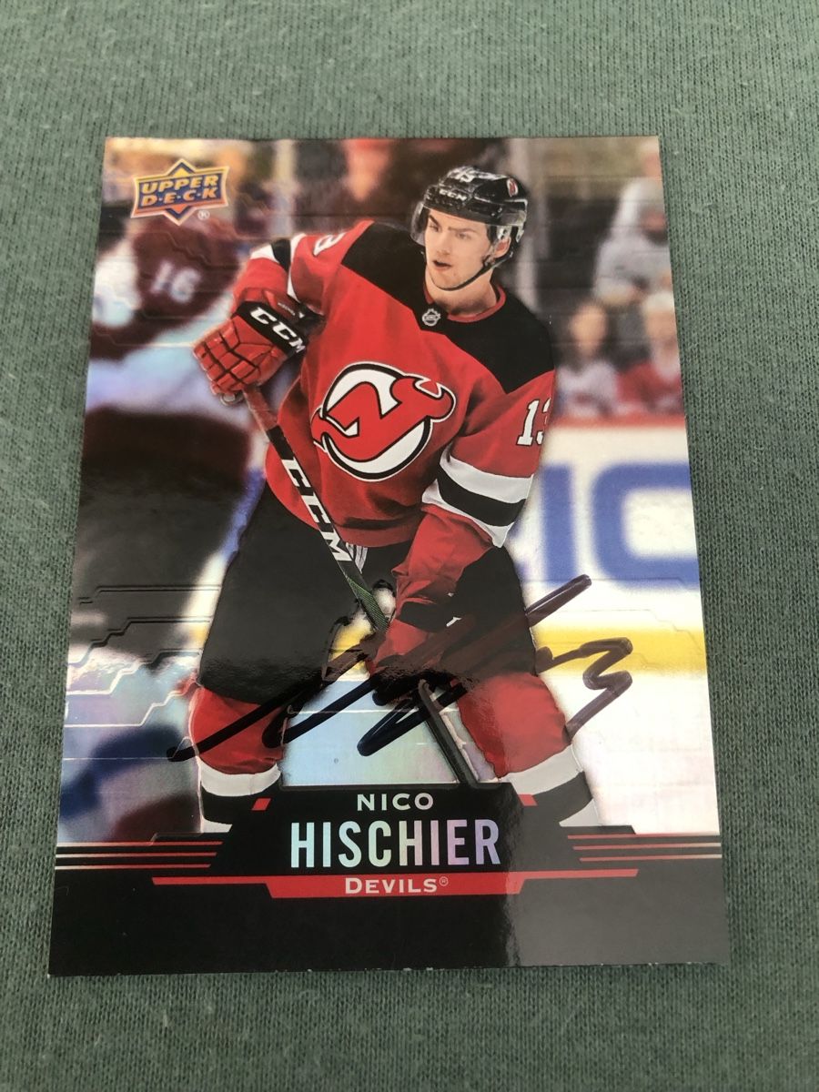Nico Hischier SCB NHL Hockey Card signiert (Gebraucht) in Meierskappel ...