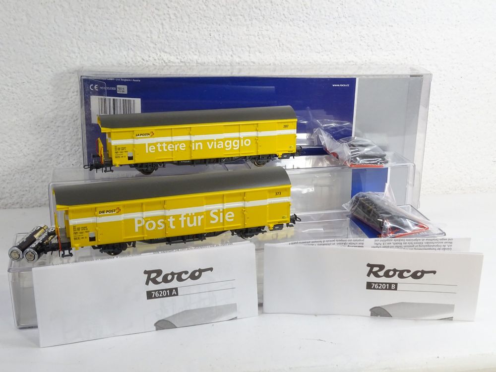 Roco 76201 2 x Postwagen, Schlusslicht, H0,GS/DC,OVP, Neu (Neu und originalverpackt) in Wohlen ...