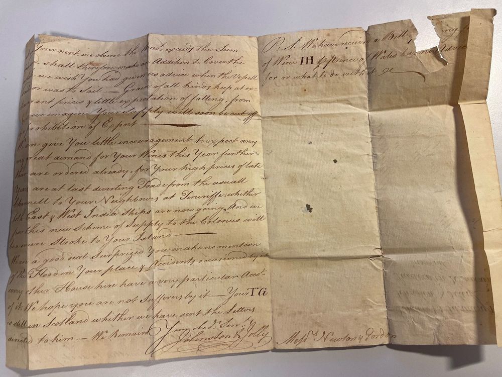 1766 Entire Maritime Packet Letter London to Madeira Island (Gebraucht ...