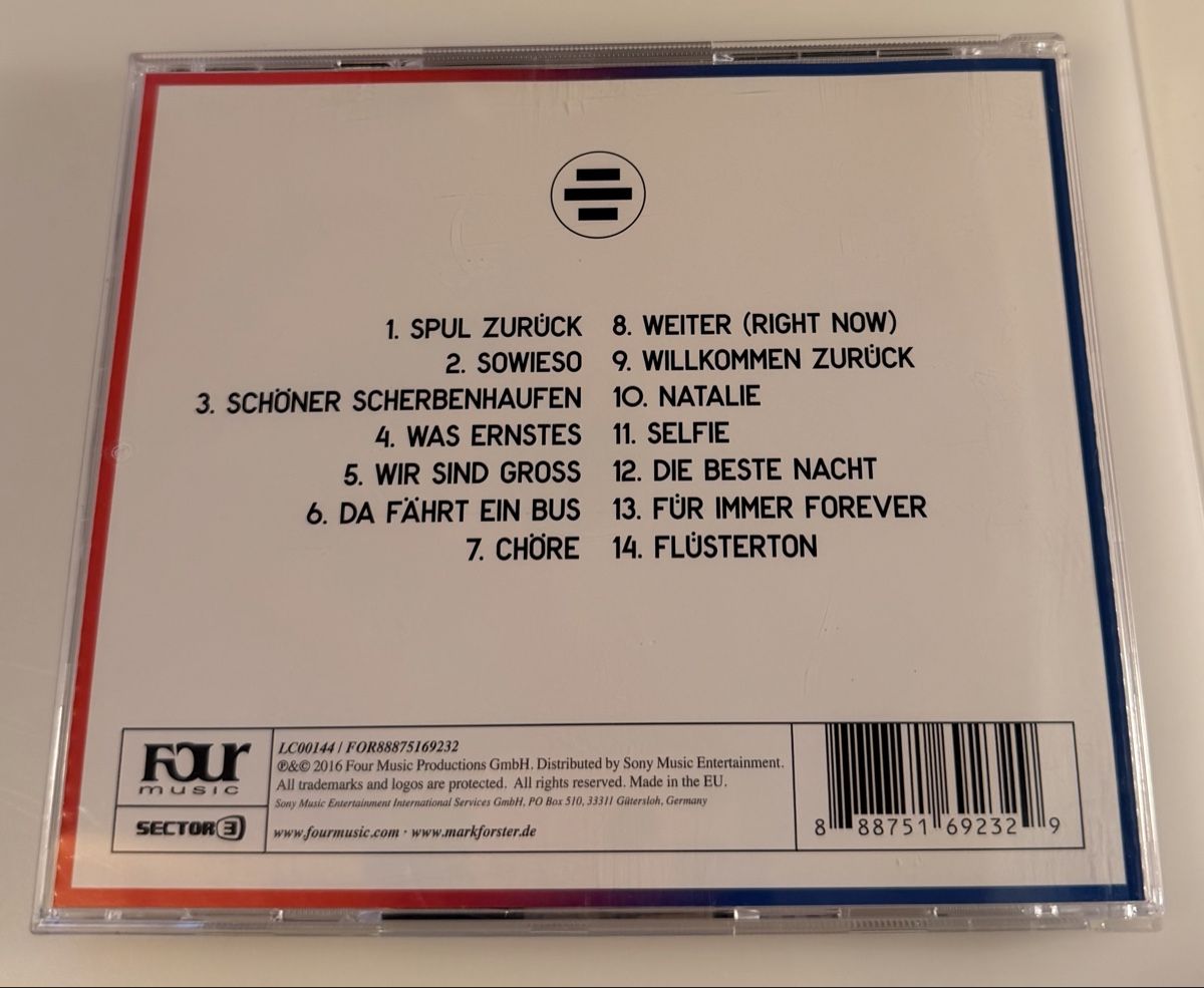 Mark Forster - Tape CD - Top Zustand - Jetzt zugreifen! (Gebraucht) in ...