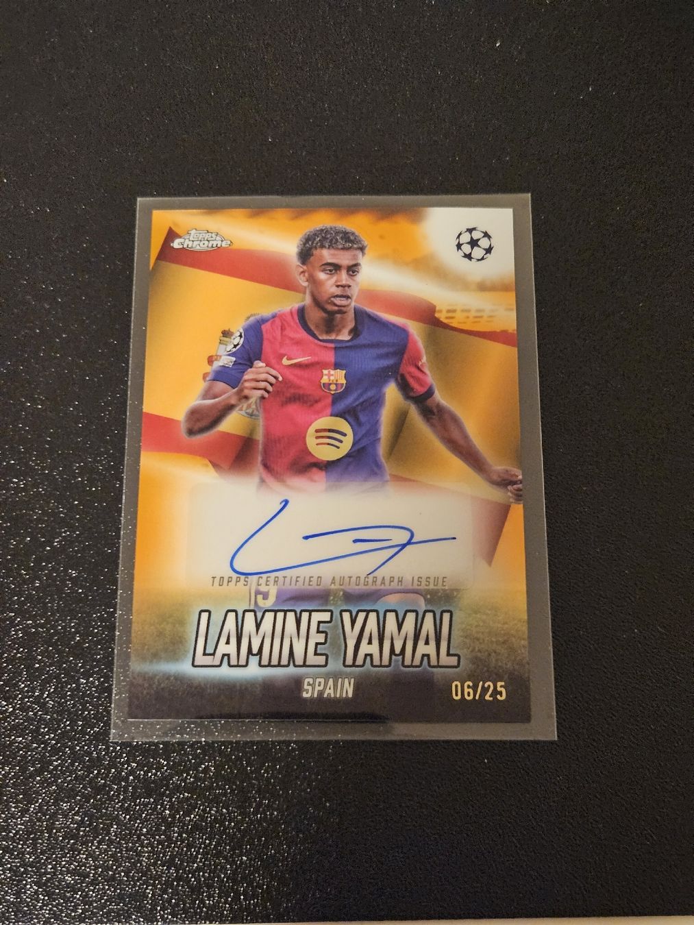 Topps Chrome Lamine Yamal FC Barcelona Autogramm 06/25 (Neu (gemäss ...