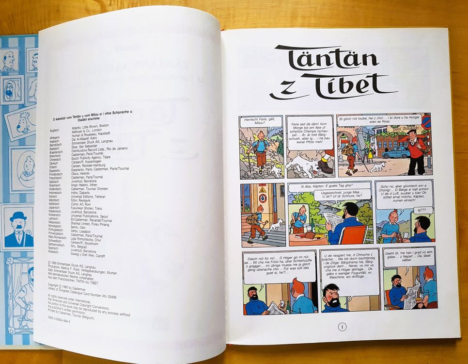Täntän z Tibet Tim und Struppi Berndeutsch Hergé Tintin (Gebraucht) in ...