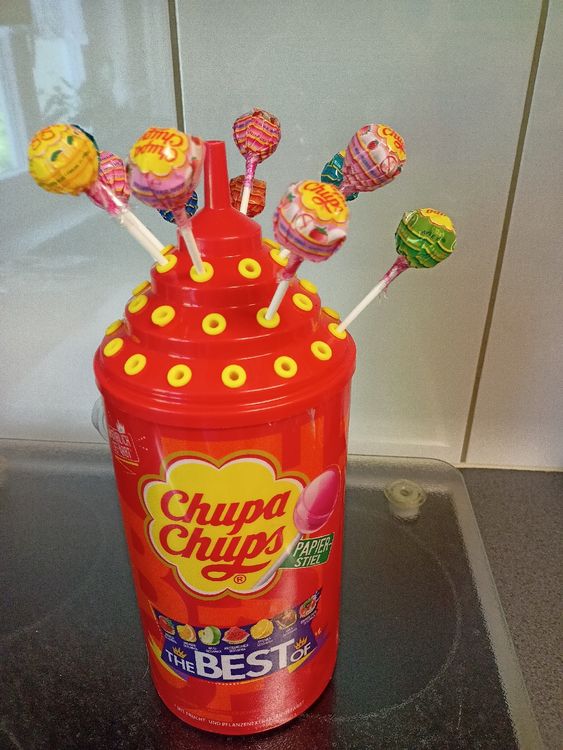 95 Chupa Chups Lollys Schlecker Schleckstängel mit Ständer (Gebraucht ...