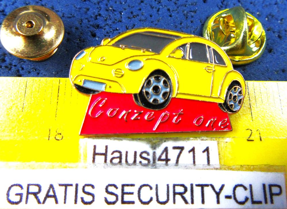VW BEETLE CONCEPT ONE PIN GEPRÄGT LACKIERT GOLDIG (Gebraucht) in ...