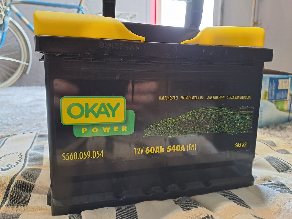 Autobatterie 12V 60Ah 540A (Gebraucht) in Bellach für CHF 37 – nur Abholung auf Ricardo kaufen