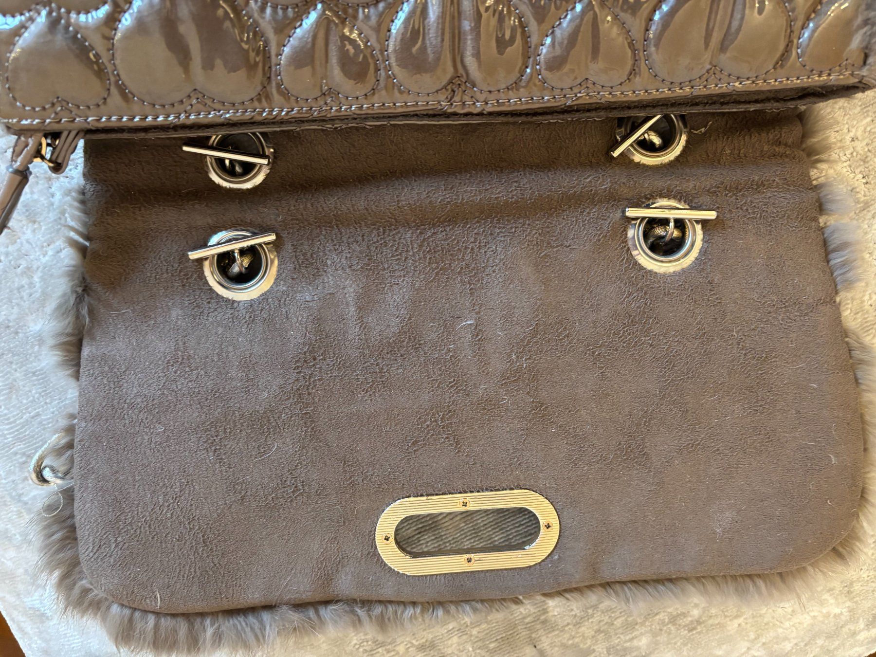 sac à main Tosca blu cuir et daim beige doré (D'occasion) à Genève pour ...