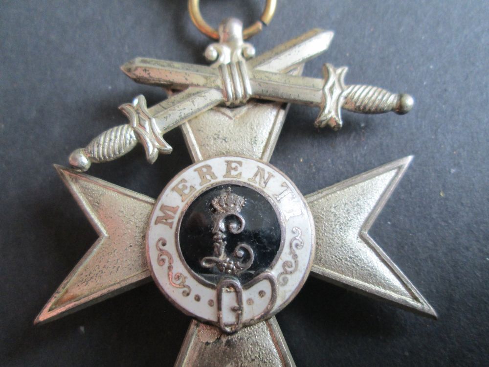 Königlicher Bayrischer Militärorden "MERENTI" Schwerter,1866 (Gebraucht ...