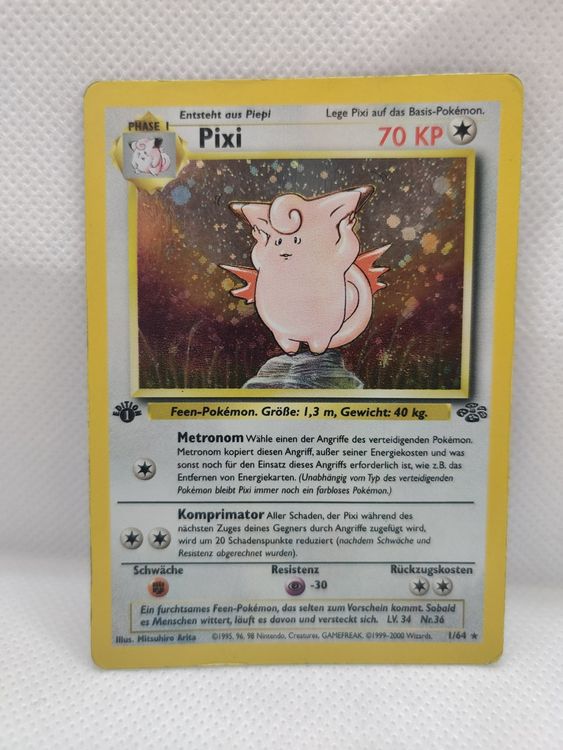 Pixi 1. Edition Dschungel Jungle Set, Pokemon Karte Holo TCG | Kaufen ...