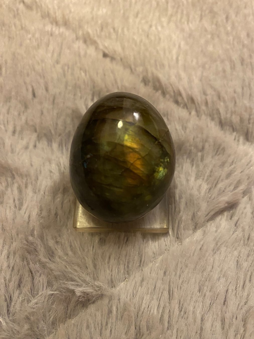 Mondstein Labradorit dunkel Ei 3,7 cm Echter Edelstein Kugel (Neu ...