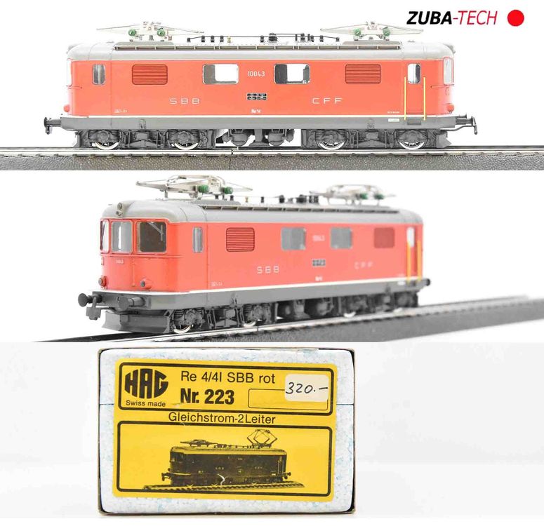 HAG 223 E-Lok Re 4/4 I SBB H0 GS Analog mit OVP | Acheter sur Ricardo