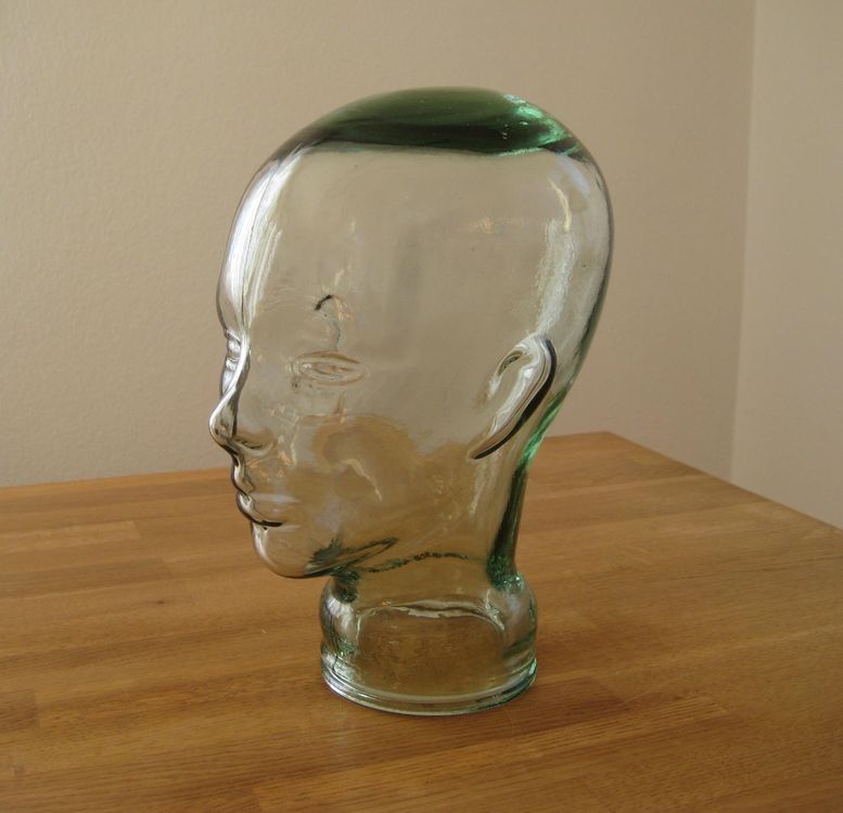 Vintage Glas Kopf Hutkopf Perückenkopf (Gebraucht) in Langendorf für ...