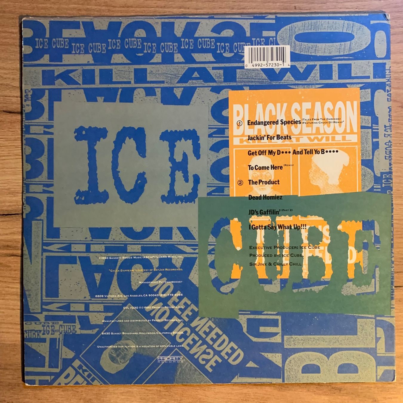 Ice Cube – Kill At Will...OG US 1990...VG+/EX (D'occasion) à Gals pour ...
