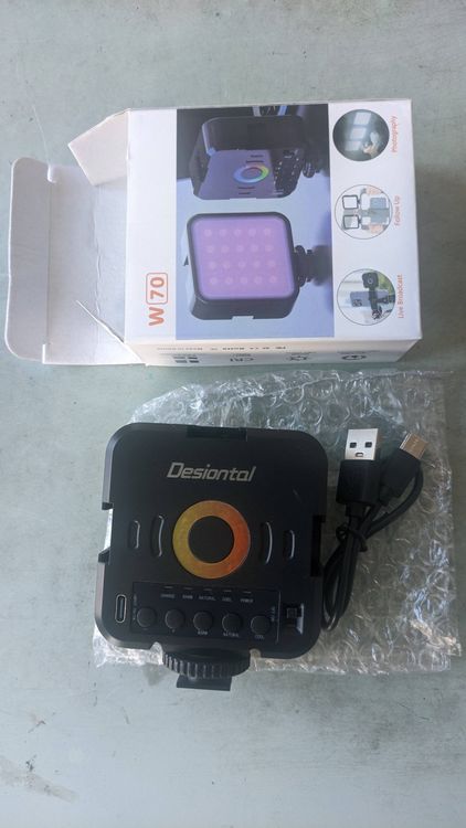 W70 7w video LED-Leuchten 3000k-9000k Mini Kamera Light (Neu und ...