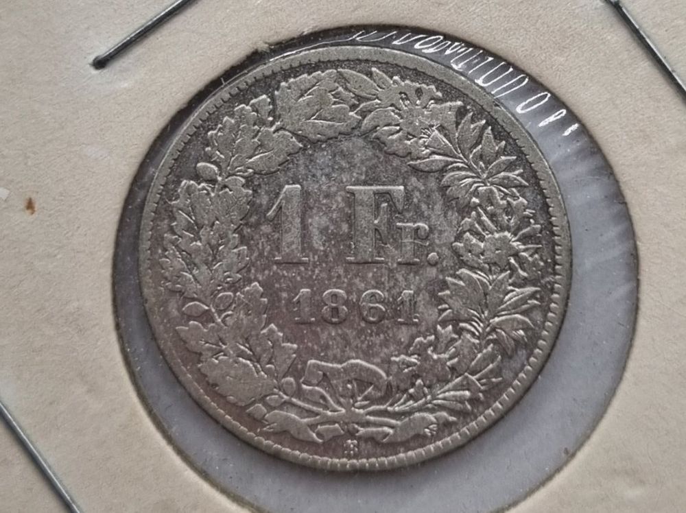 1 FR 1861 sitzende Helvetia (Gebraucht) in Bure für CHF 17 – mit Lieferung auf Ricardo kaufen