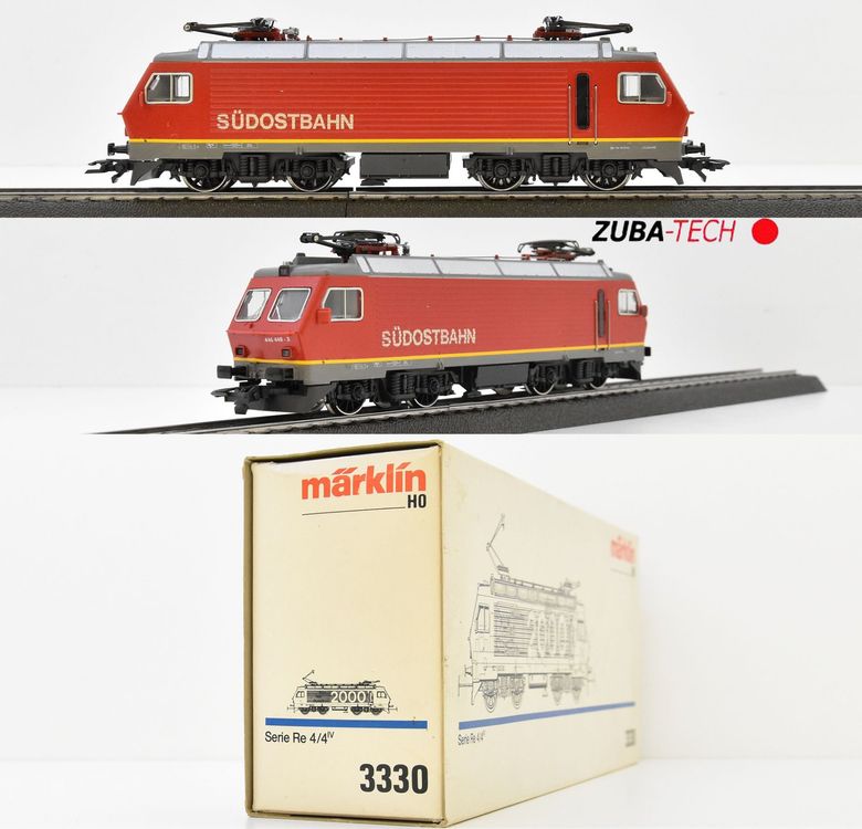 Märklin 3330 E-Lok Re 4/4 SOB H0 WS Analog mit OVP (Gebraucht) in St ...