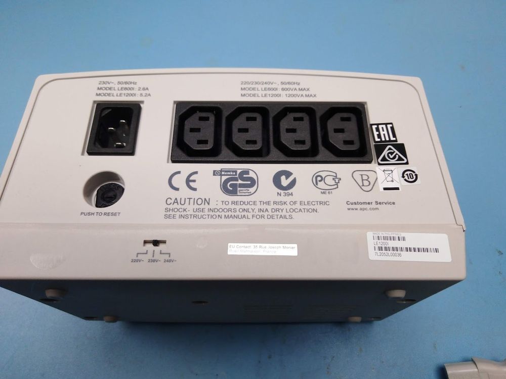 APC Netzstabilisator Line-R 1200 (Gebraucht) in Wolfhausen für CHF 15 ...