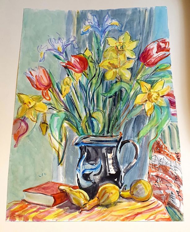 Aquarell Clara Vogelsang Eymann (49 x 34) 40 % seines Wertes (Gebraucht ...
