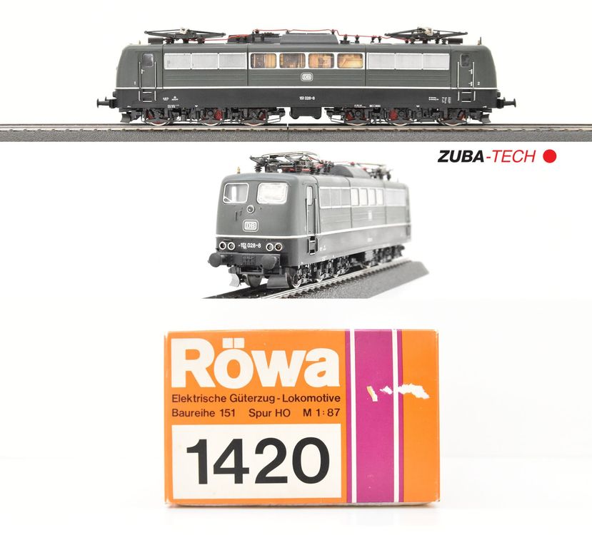Röwa 1420 E-Lok BR 151 der DB H0 GS Analog mit OVP (Gebraucht) in St. Gallen für CHF 44 – mit ...