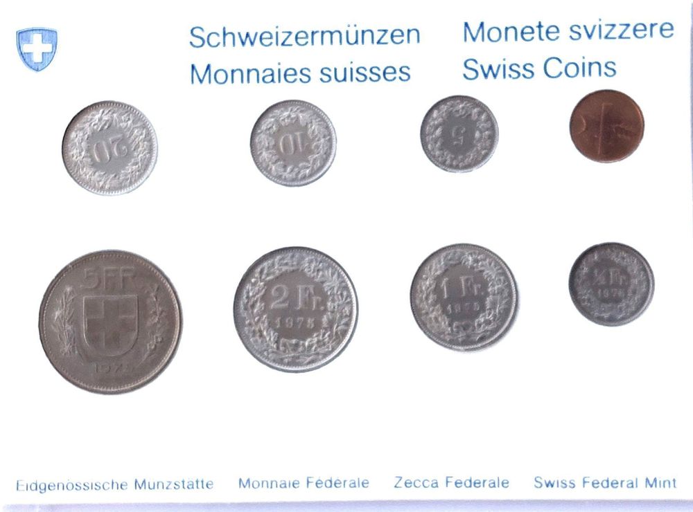 Münzsatz Schweiz 1975 stgl | Kaufen auf Ricardo